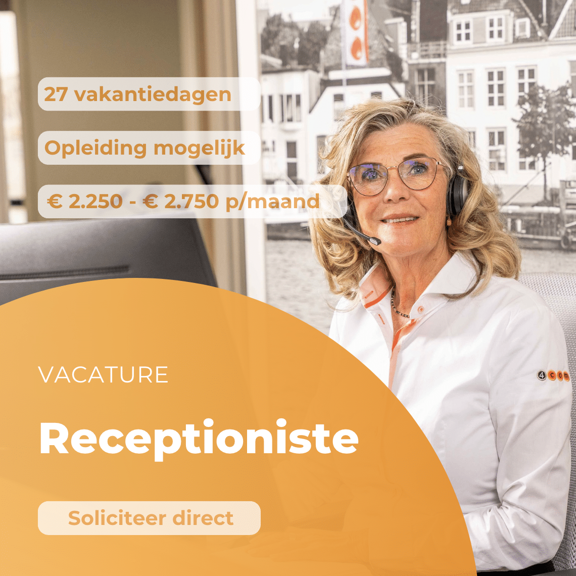 Vacature – Receptioniste / Telefoniste